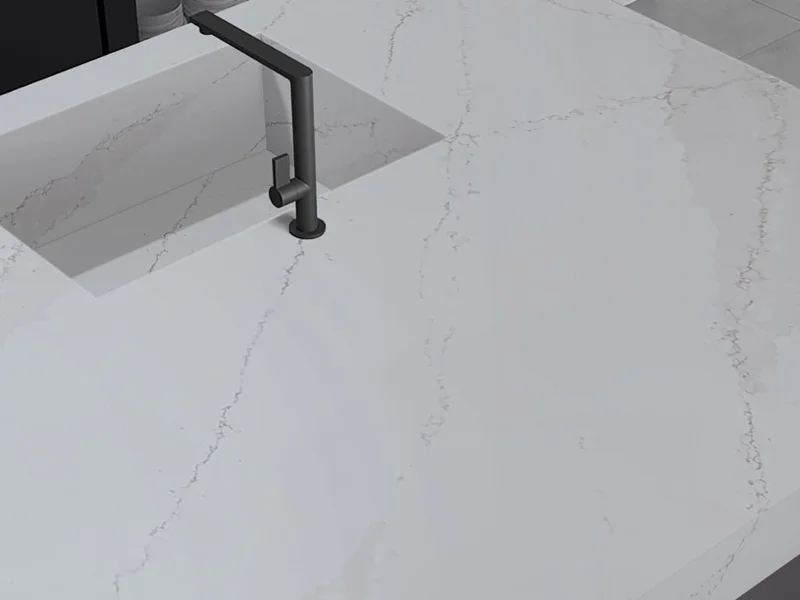 Calacatta Magnificio Quartz | Solid Stone Worktops Ltd