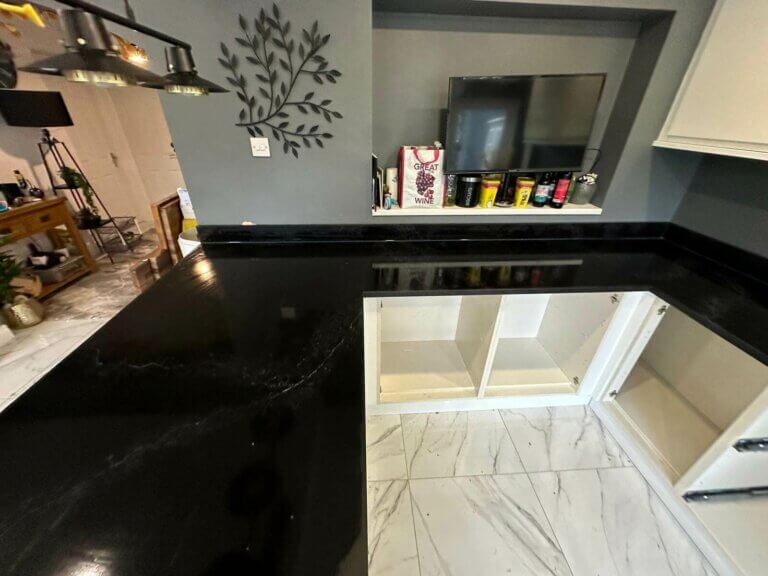 Empire Black Quartz | Solid Stone Worktops Ltd