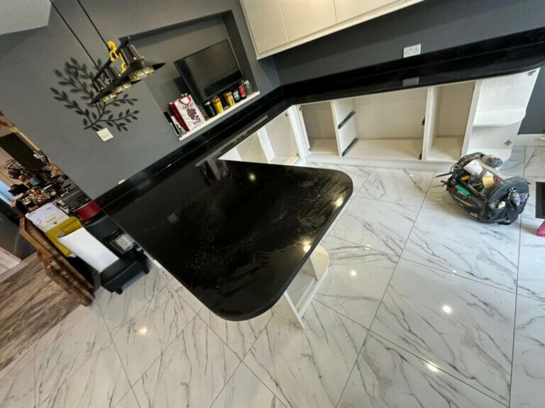 Empire Black Quartz | Solid Stone Worktops Ltd